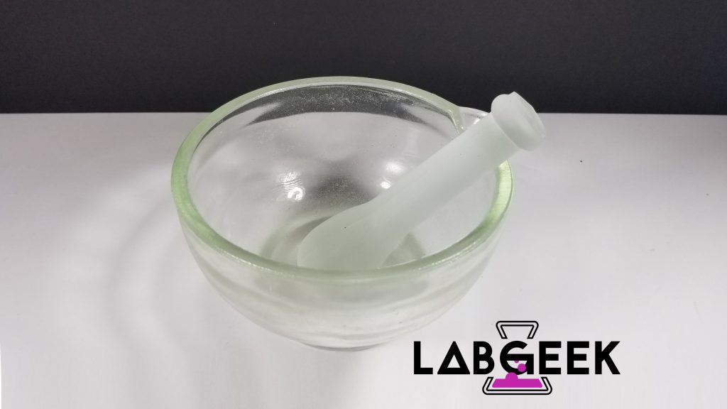 120mm Glass Mortar and Pestle - LabGeek