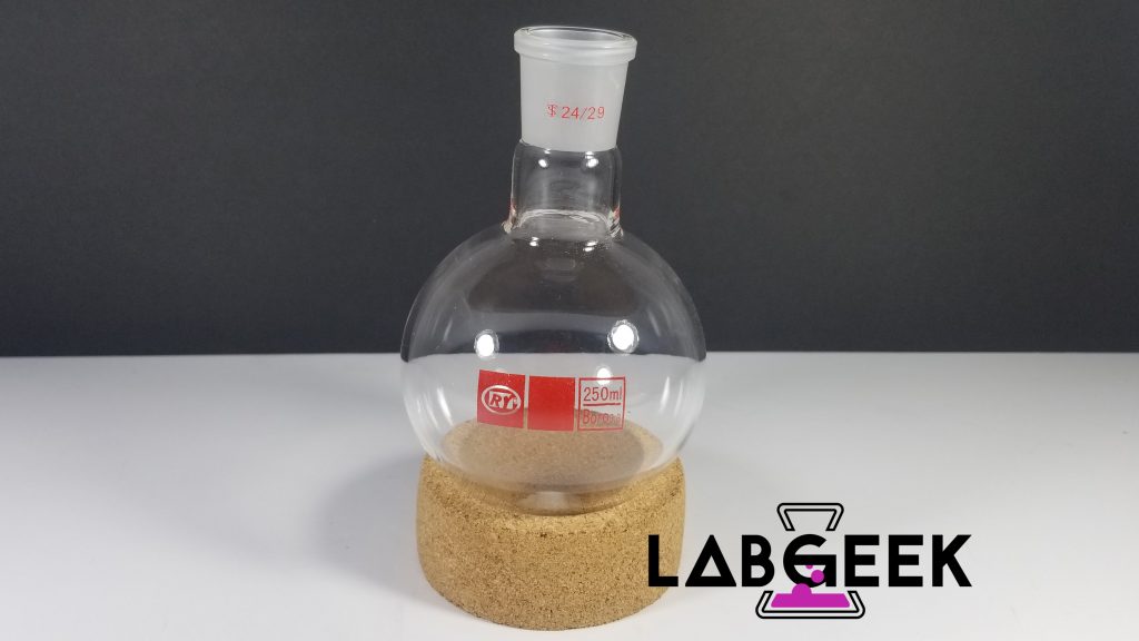 Round Bottom Flask, Borosilicate, Ground Glass Joint - LabGeek
