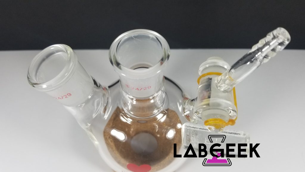2-Neck Schlenk Flask w/ Glass Stopcocked Stem - LabGeek